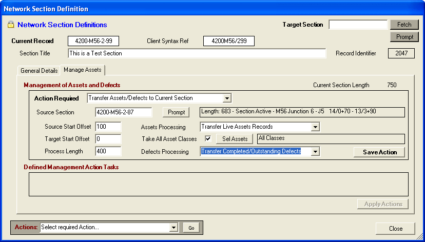 Chart Section Assets